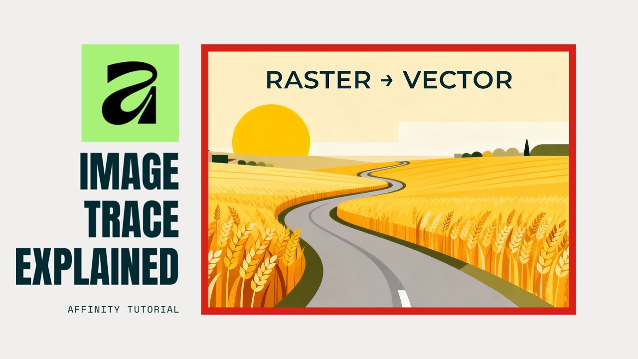 How to Convert Raster to Vector in Affinity V3 | Image Trace Explained (SVG Export)