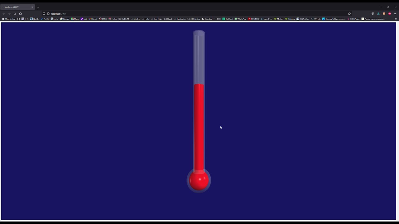 vPython Basic Thermometer