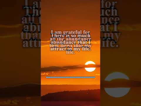 Best Morning Gratitude Affirmations | Short Morning Affirmations for Positive Energy and Abundance