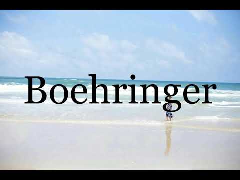 How To Pronounce Boehringer🌈🌈🌈🌈🌈🌈Pronunciation Of Boehringer