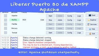 ¿Cómo cambiar el puerto del servidor apache de XAMPP?