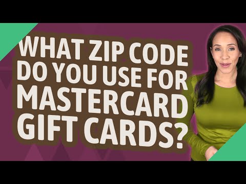 What zip code do you use for Mastercard gift cards?