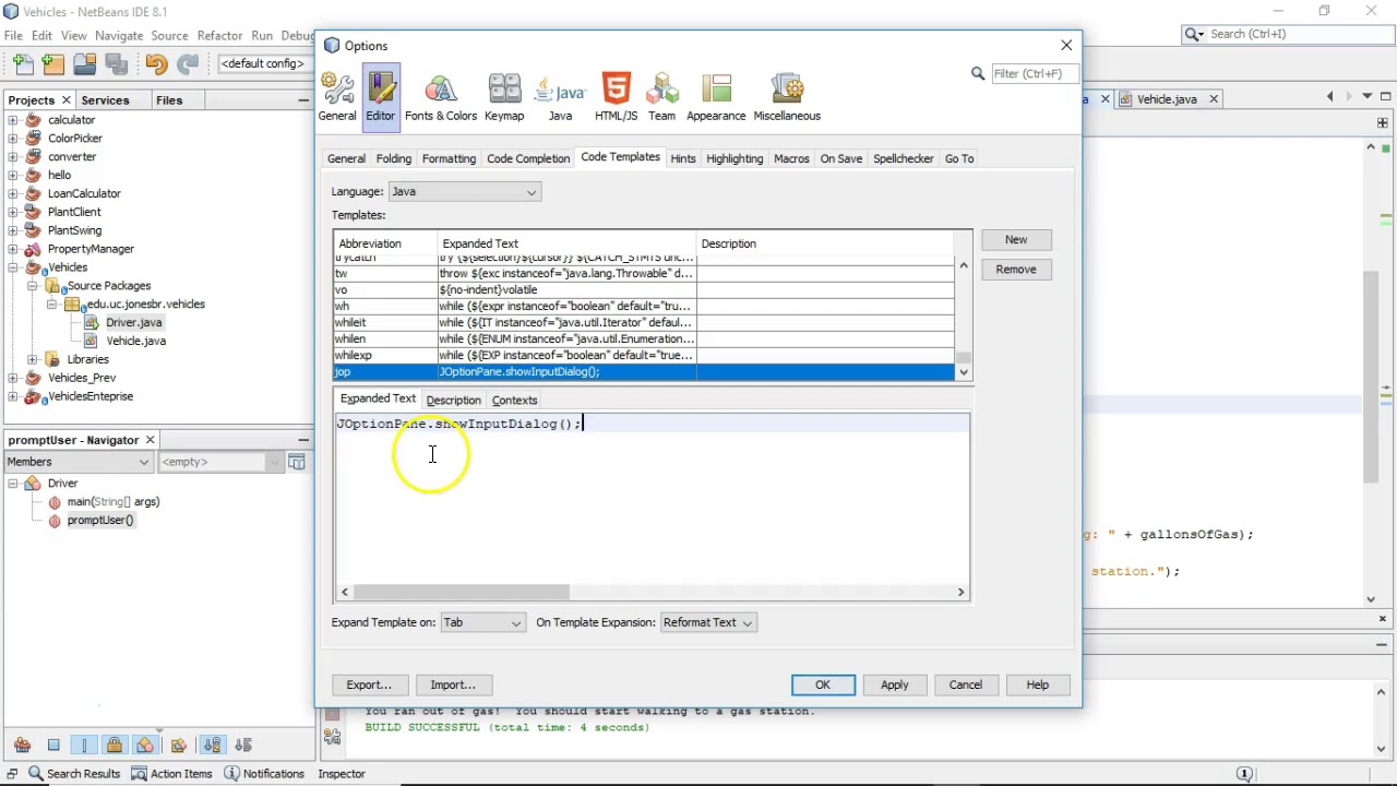 Get input from the user in Java using JOptionPane