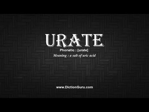How to Pronounce urate with Meaning, Phonetic, Synonyms and Sentence Examples