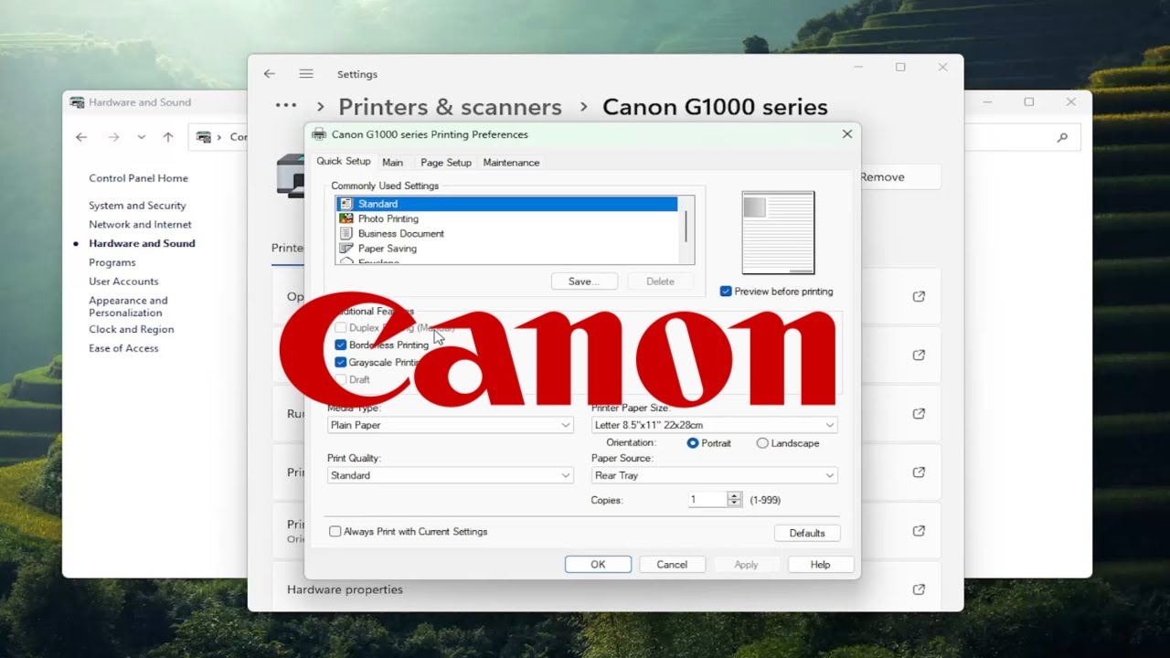 How To Set Duplex (2-Sided) Printing In Your Canon Print Driver
