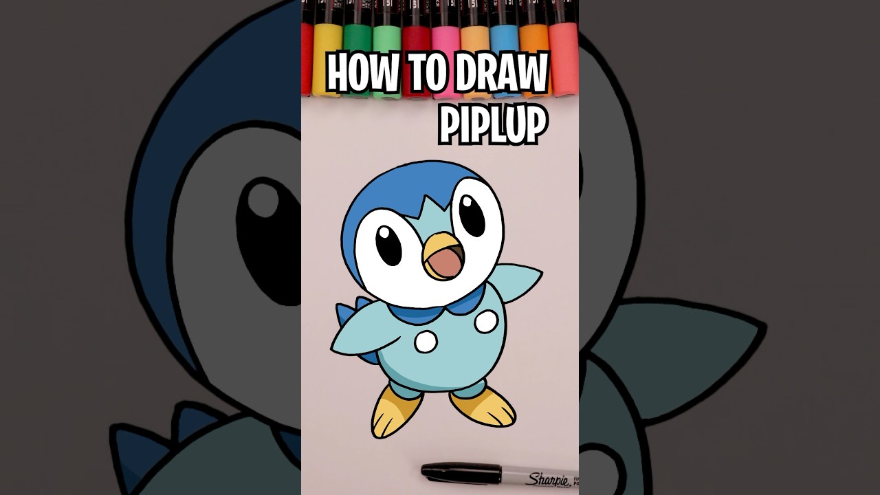 How To Draw Piplup Pokemon