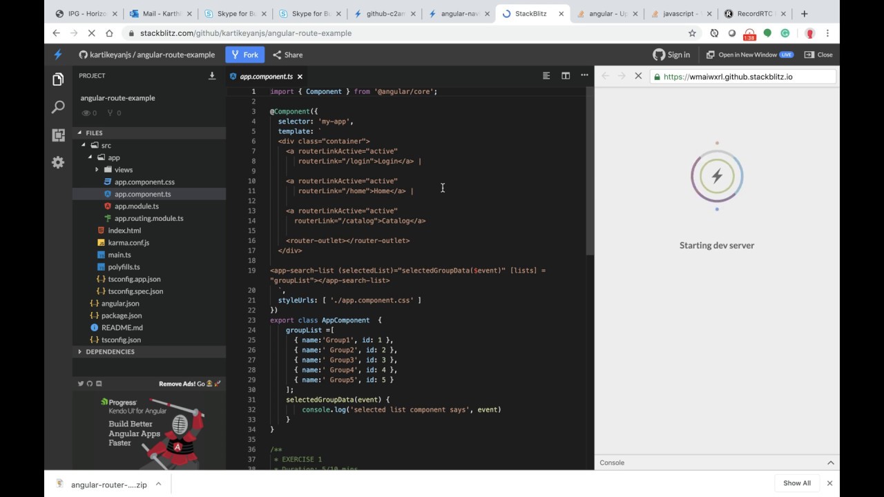 How to upload a project in stackblitz?