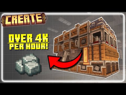 Super Compact Yet Extremely Efficient Create Mod Andesite Alloy Farm!