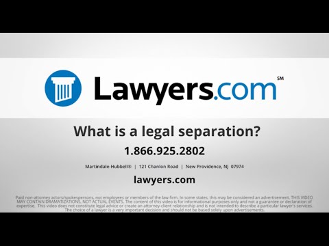 Lawyers.com Answers: What is a legal separation?