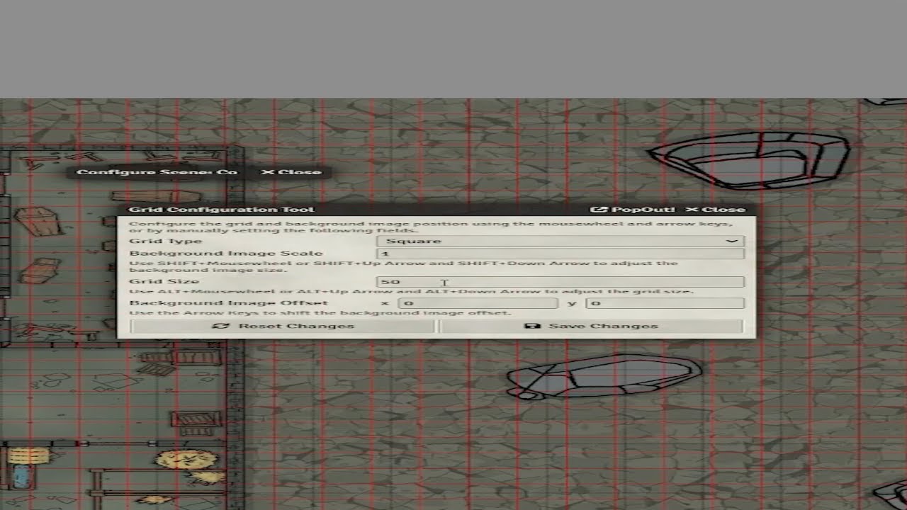 How to Set Grid Size for Foundry VTT Maps
