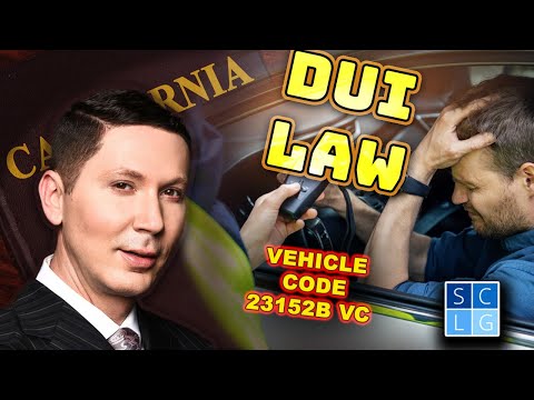 Vehicle Code 23152b VC -- a former DA explains