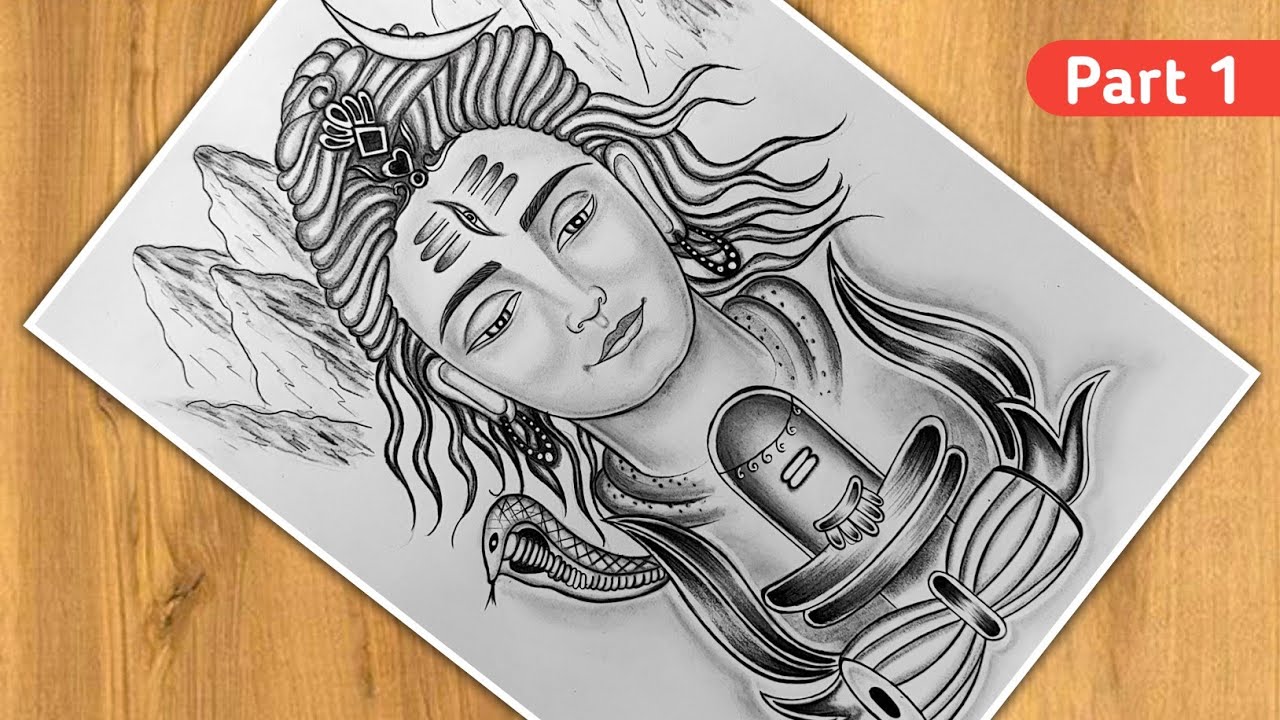 How To Draw Mahakal Step By Step | Lord Of Shiva Pencil Drawing Tutorial | Drawing For Beginners