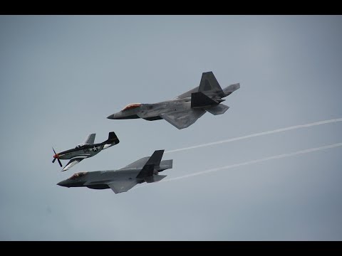 Pacific Air Show (Huntington Beach) 2023 - F-22, F-35, P-51 Demo in photos