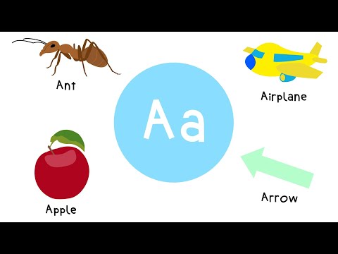 Word That Stat With A|A say Start Hone Wale Words|A for Apple|The moon kids