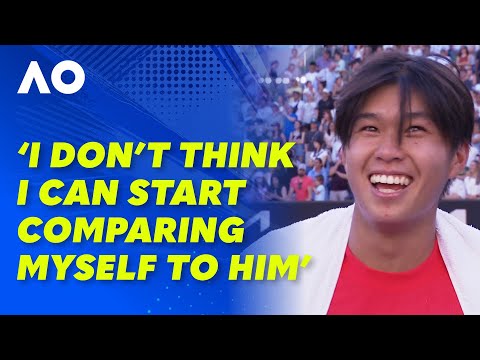 Learner Tien's HUMBLE reaction to Nadal comparison: 2025 Australian Open | Wide World of Sports