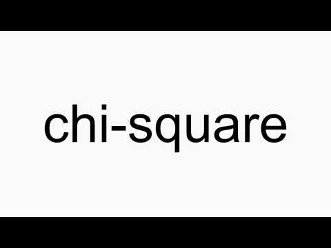 How to pronounce chi-square