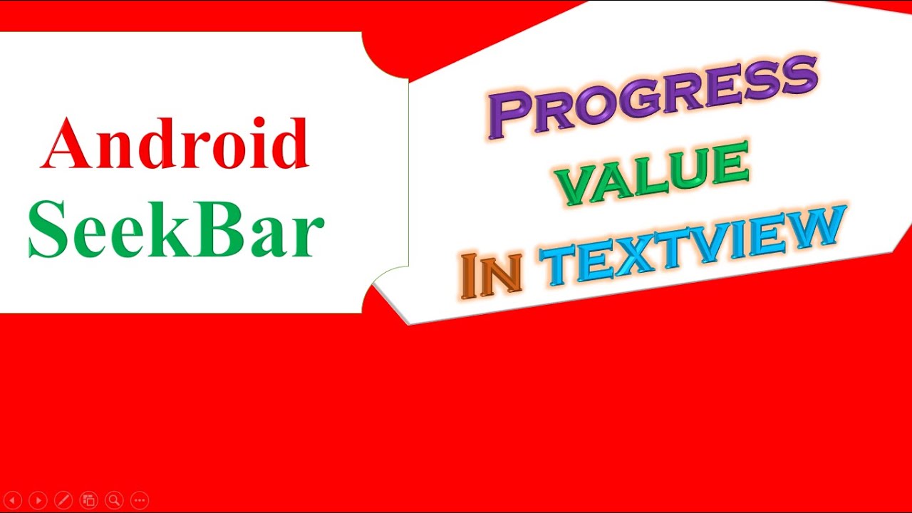 Android SeekBar - Display Progress Value in TextView