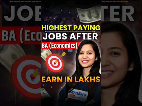Top 5 High-Paying Jobs After BA Economics ππΌ #shorts