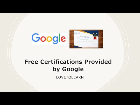 Free Certifications Provided by the Google #google #certifications #lovetolearn #free