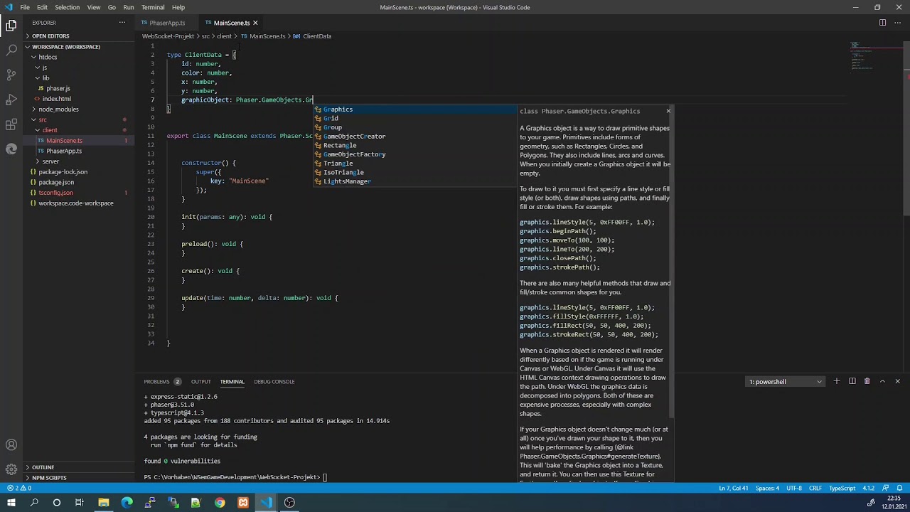 WebSockets - Praxisbeispiel mit node-Server