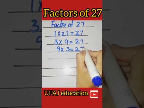 factors of 27||27 ky factors #viral