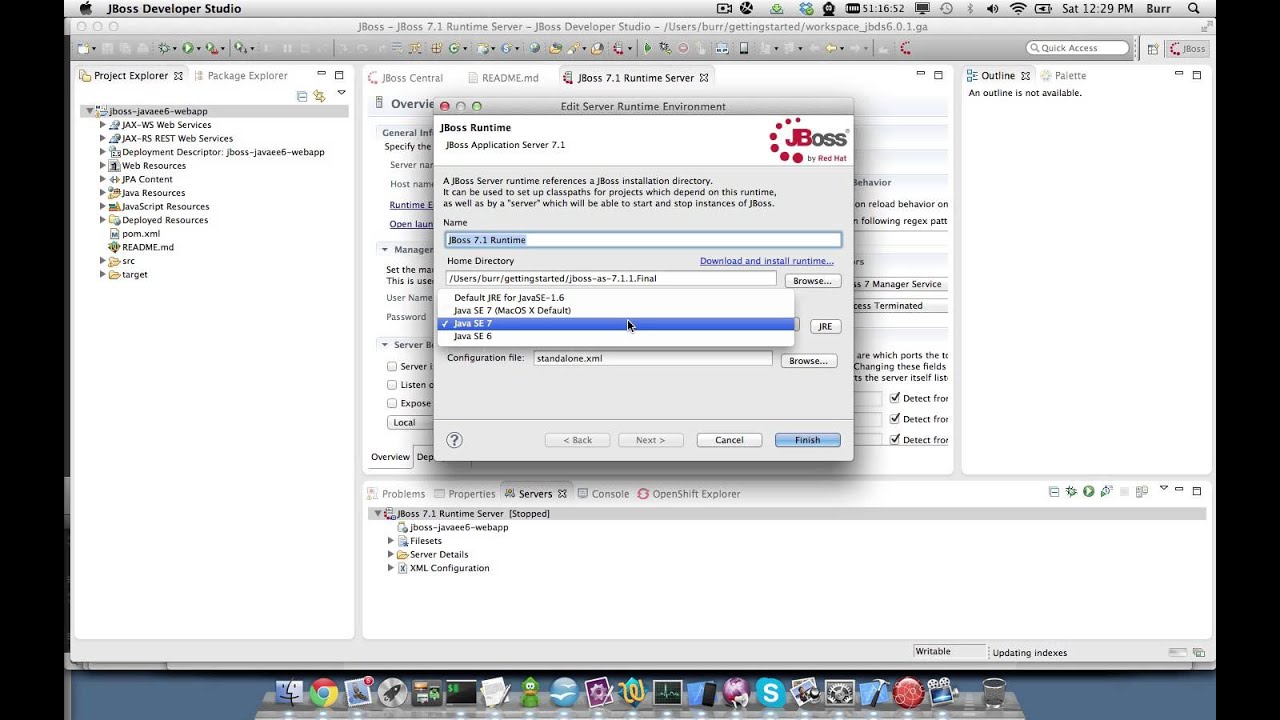 JBoss Developer Studio 6 + JavaEE Web Archetype