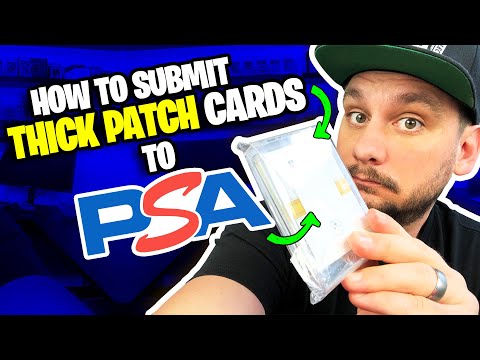 How to Submit Thick Patch Cards to PSA? Game Used Jersey PSA grading #shorts