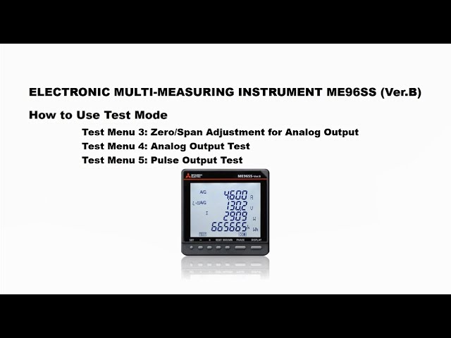 Electronic Multi Measuring Instruments (ME96 Series) | Electrical ...