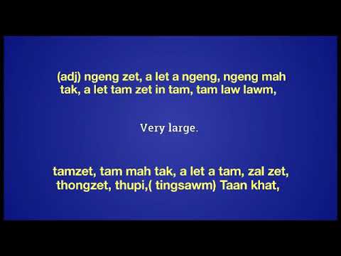 mega meaning in English Ngawn
