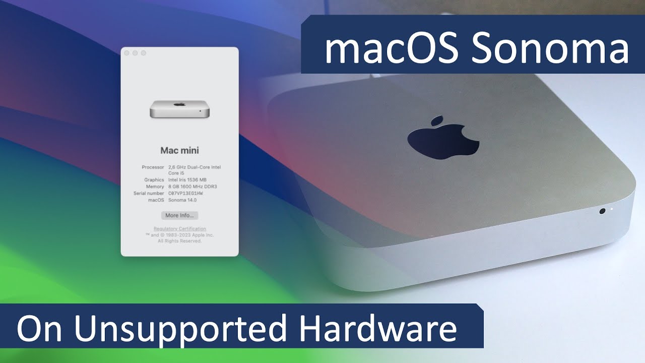 Install macOS Sonoma on unsupported models