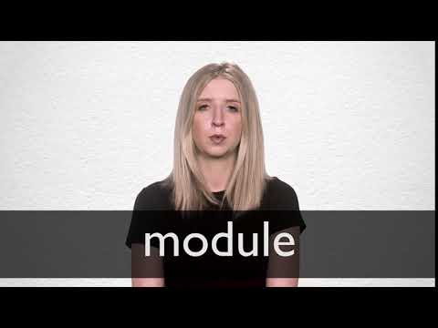 How to pronounce MODULE in British English