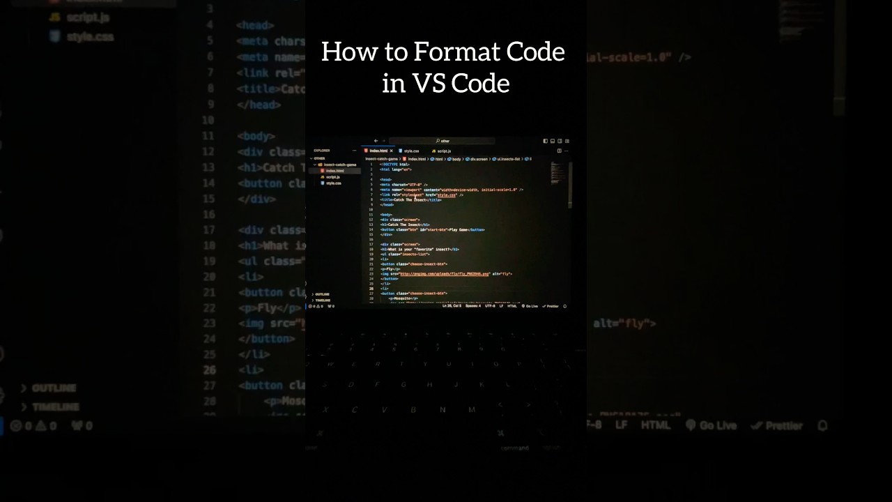 🧹 Tired of messy code in VS Code? Clean it up with ease! ✨ #vscode #coding #code
