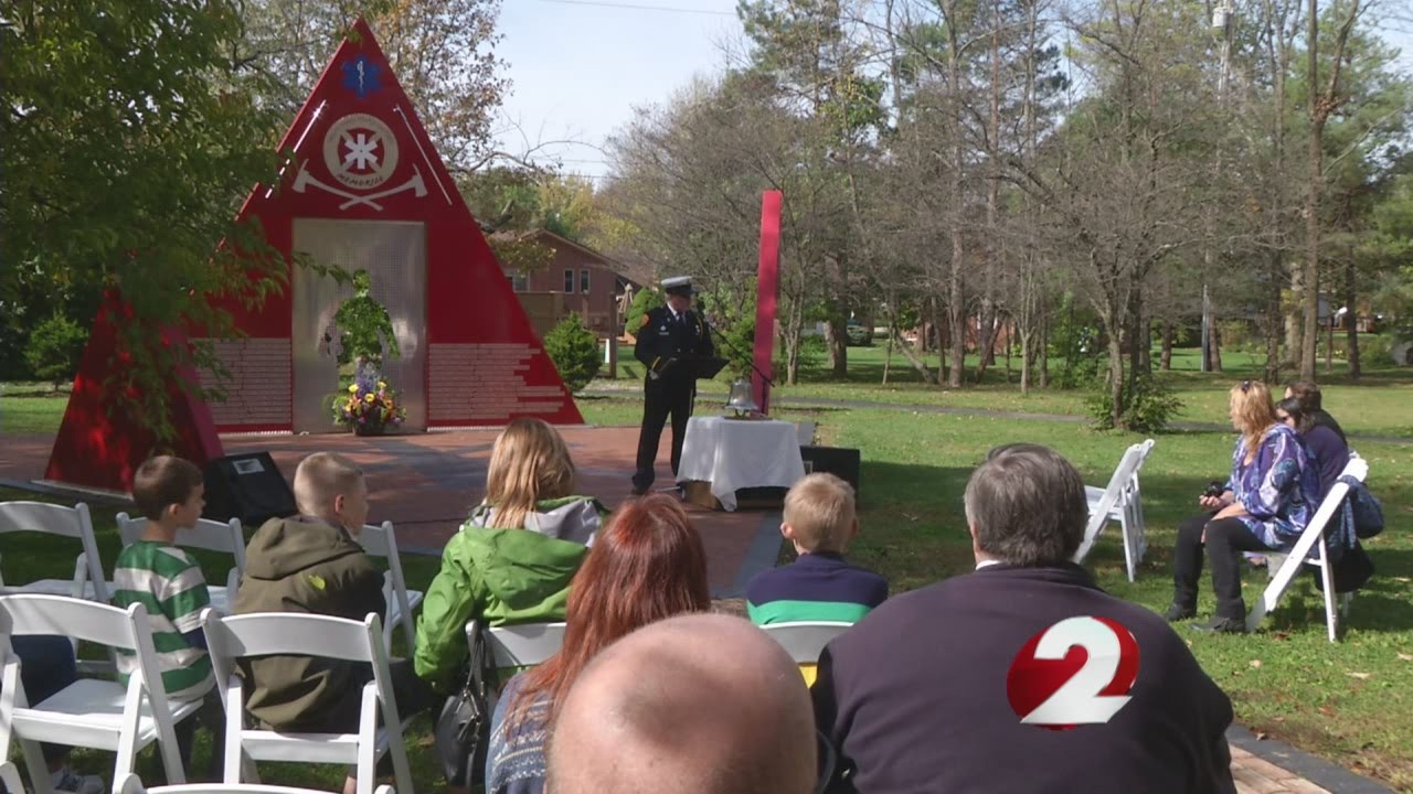 Firefighters honored at Centerville memorial