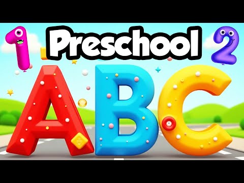 Preschool Learning activities for 3 year olds at home | Learn ABC Phonics Shapes Numbers Colors 🌈