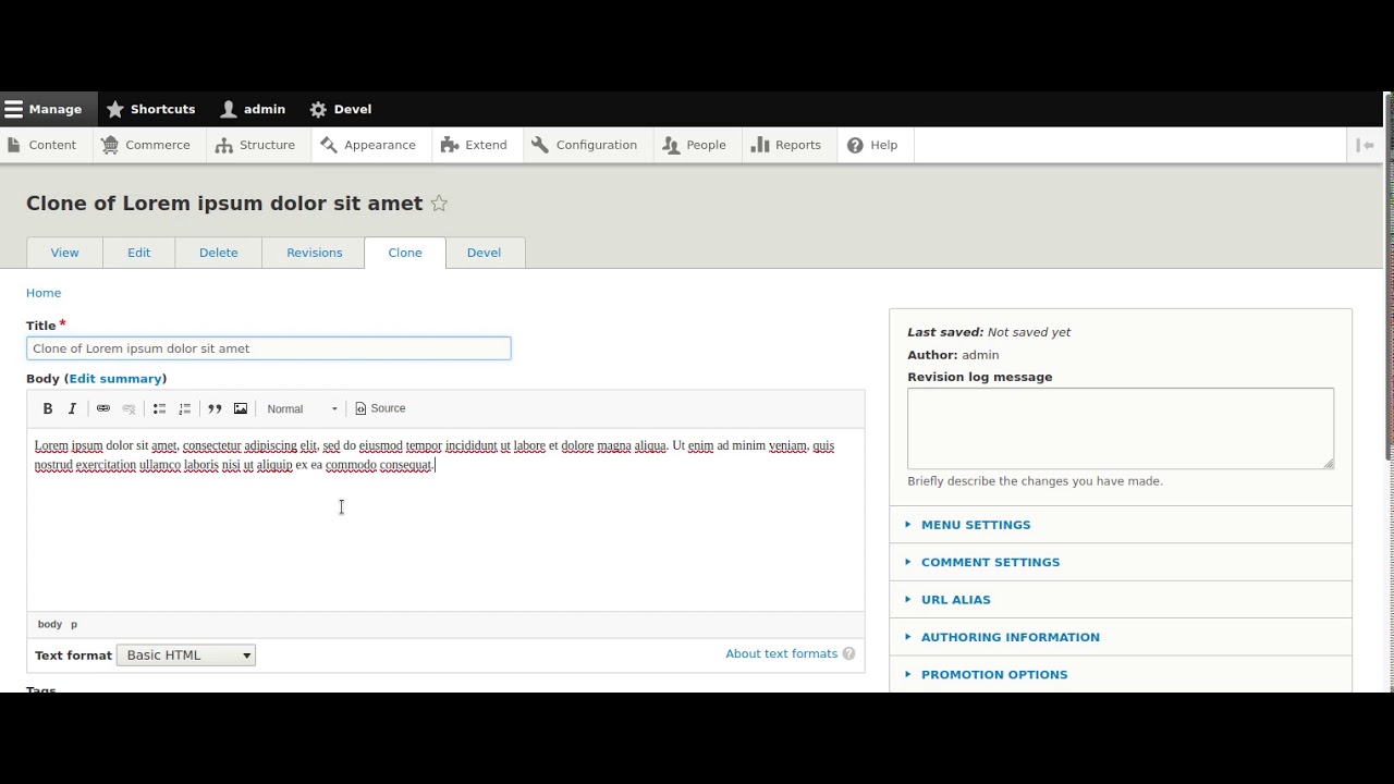 Drupal 8: Quick Node Clone Module #drupal