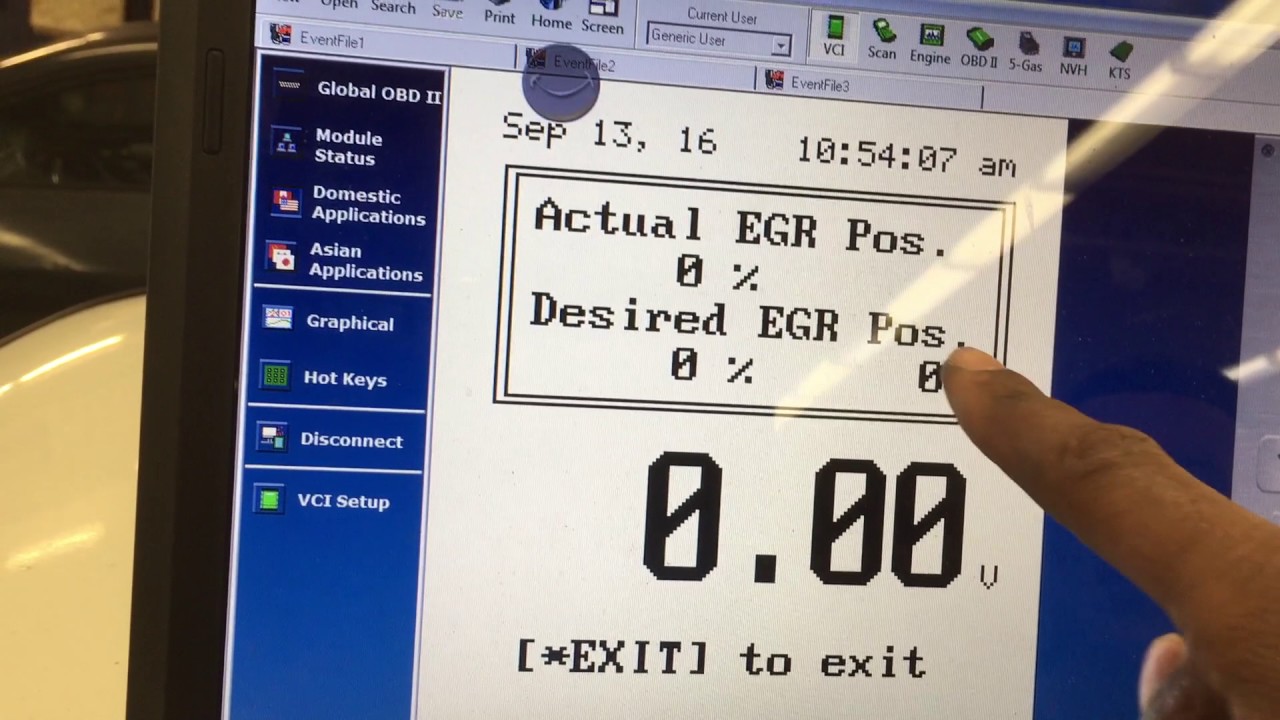How to understand the EGR PID on the scan tool