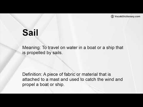 Sail Meaning
