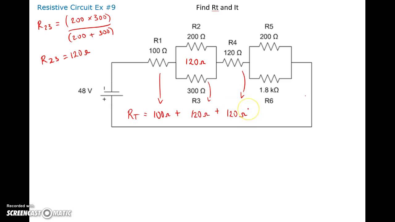 Series Parallel Combination Circuit #9