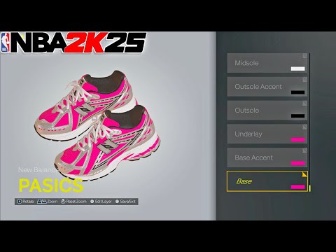 NBA 2K25 Shoe Creator - Custom Pink ASICS