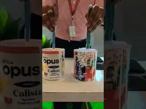 Birla Opus VS Asian Paint 👍🎨 #shortsvideo #birlaopus #asianpaints #paint #painter #birla #opuspaint