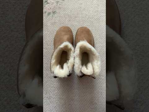 ugg mini bailey bow boots #uggs #minibaileybow #uggboots #baileybow #shoes #haul #coquette