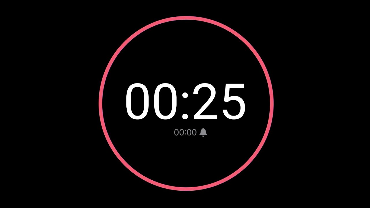 25 Second Countdown Timer / iPhone Timer Style