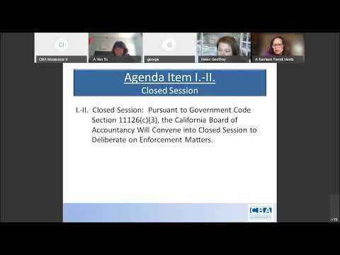 CBA Meeting - May 13, 2021