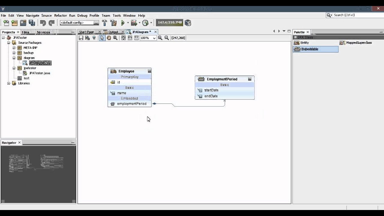 JPA Tutorial - Embedded