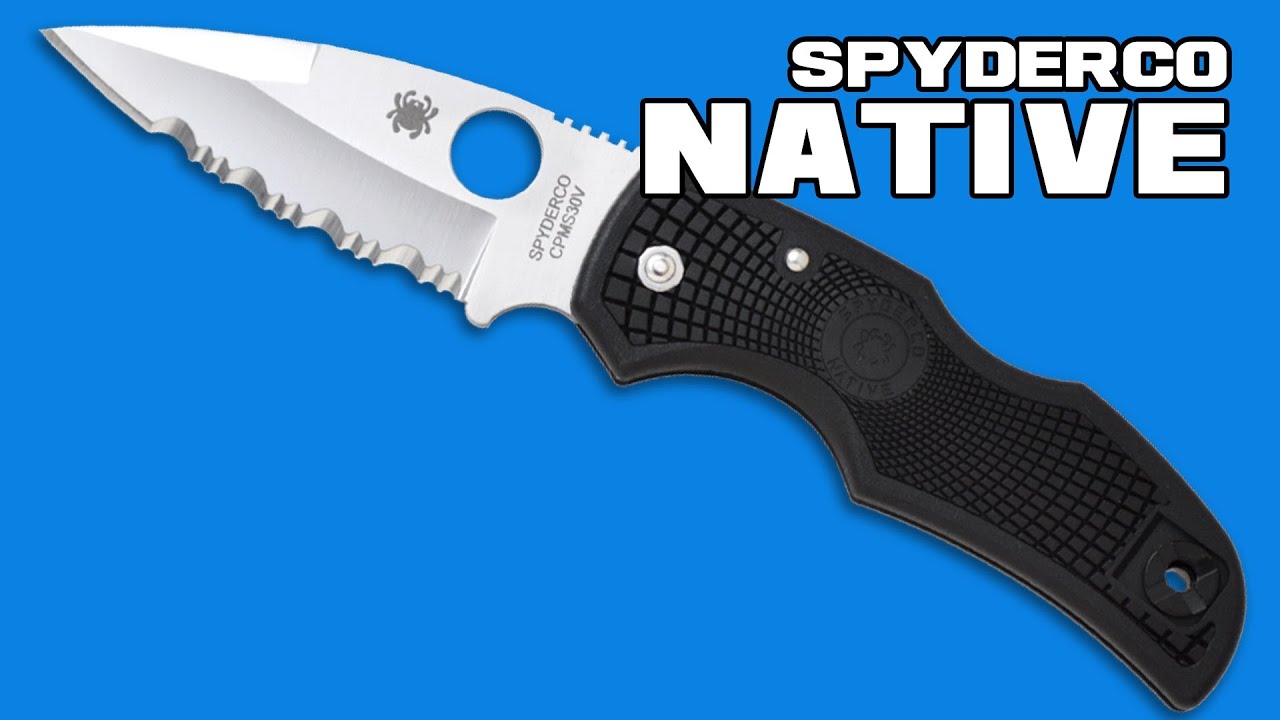 Spyderco Native 5 Lockback Knife Black | 3" Blade | BladeHQ