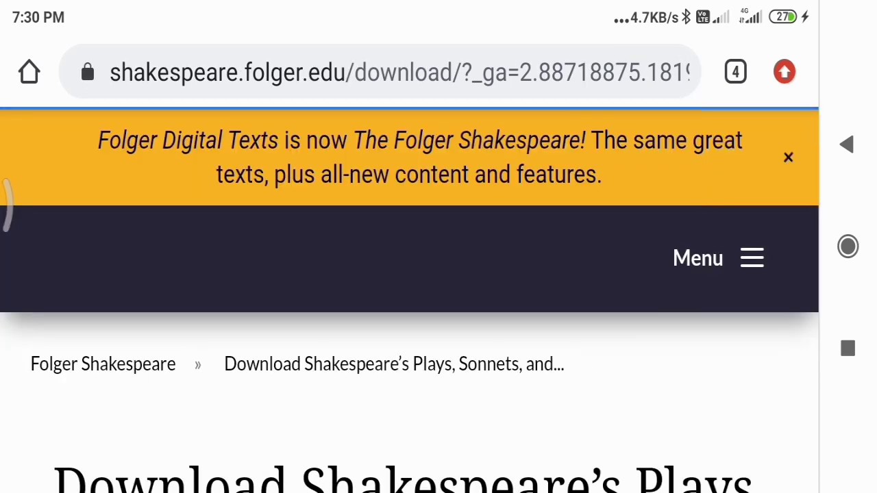 How to download Shakespeare's all works(plays sonnets)  in pdf, doc, MS office or any format