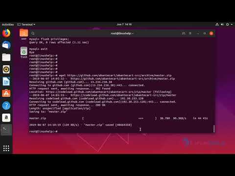 How to Install Abantecart on Ubuntu 19.04 | LinuxHelp Tutorials
