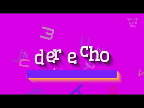 How to say "derecho"! (High Quality Voices)