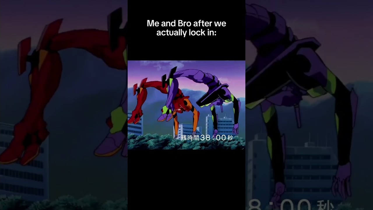 Me and Bro after we actually lock in: #evangelion #neongenesisevangelion #gaming #fyp #shorts