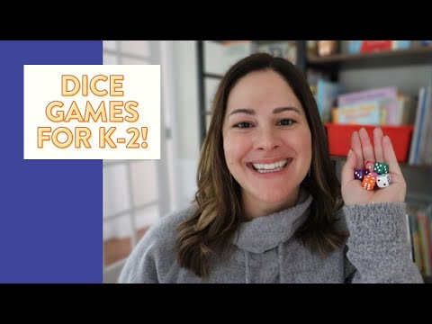Dice Games for Kids // addition dice games for kindergarten, first, and second grade!